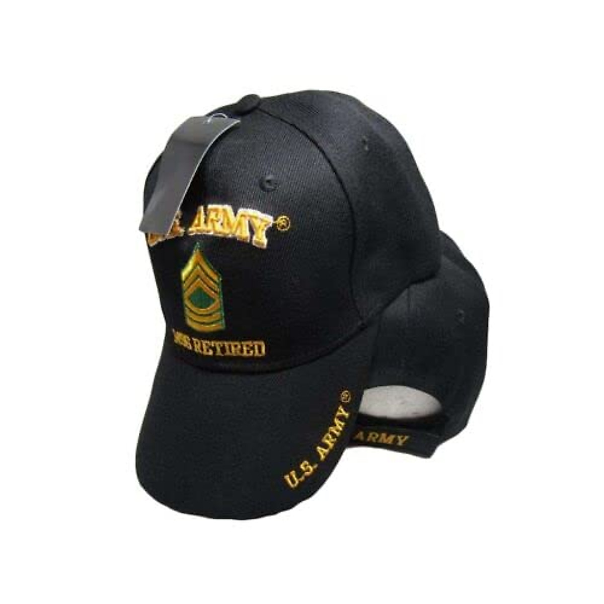 Flakita's Novelties Oficially Licensed US ARMY MSG RETIRED BALL CAP HAT