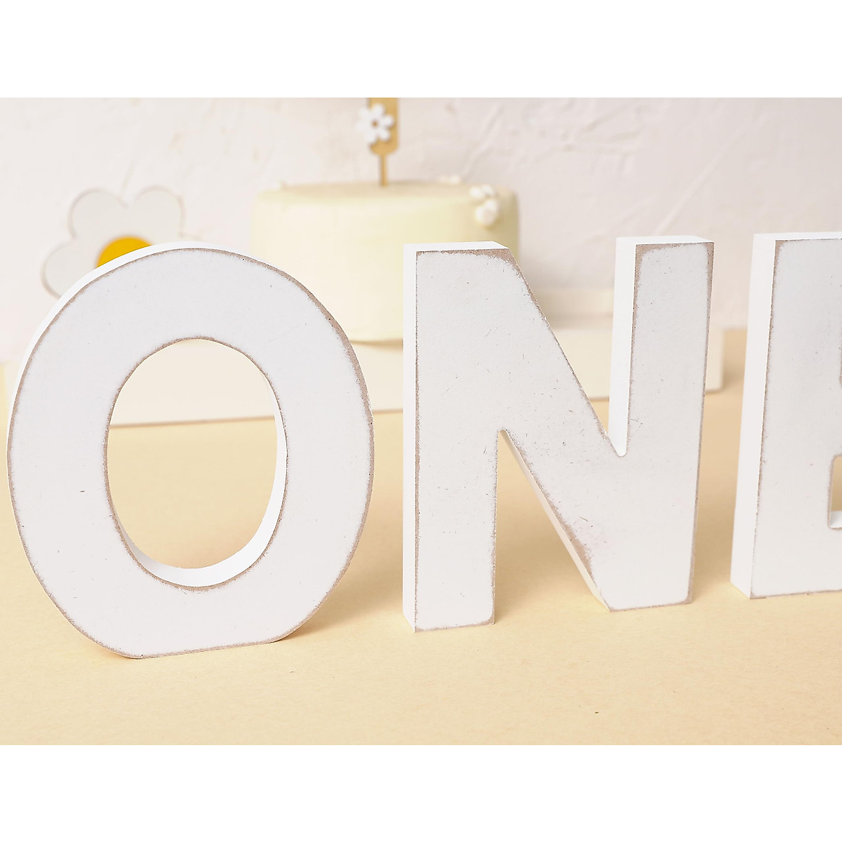 Wooden One Letter Sign for 1st Birthday - Wooden One table centerpieces, 1st Birthday Decorations, One standing Letters for 1st Birthday, First Birthday Photo Shoot Prop