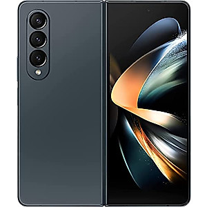 Galaxy Z Fold 4 Cell Phone, Factory Unlocked Android Smartphone,256GB, Flex Mode, Dual Sim (1x eSim + 1x Nano) Multi Window View, Foldable Display, Korean International Version, Graygreen (SM-F936NZ)