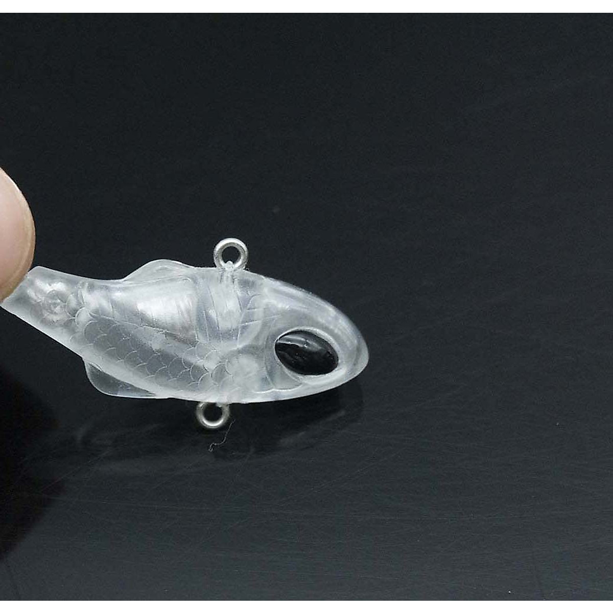 Free Eye 10PC Fishing Unpainted VIB Lure Blanks 36mm 4.5g Simulation Popperbait Topwater Freshwater Lipless Clear Hard Trout Salmon Artificial Bait