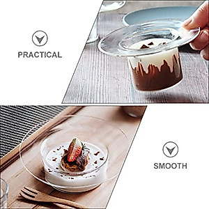 UPKOCH Glass Trifle Bowl 2Pcs Glass Salad Bowl Clear Glass Yogurt Bowl Crystal Dessert Bowl Oatmeal Storage Bowl Appetizer Bowl Plate for Candy Fruit Snacks 100ml+280ml Appetizer Cups