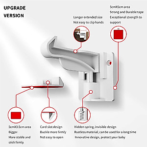 Cupboard Locks for Children - Child Safety Locks, Baby Proofing Drawer Kit Latches - No Drilling - Non Magnetic Child Proof Kitchen Cabinet Lock for Babies - Childproof - 10 Pack
