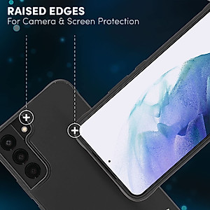 Pelican Ranger Series - Samsung Galaxy S22 Case [Wireless Charging Compatible] Protective Phone Case with Anti-Scratch Tech [15FT MIL-Grade Drop Protection] Slim Rugged Case Cover for S22 5G - Black