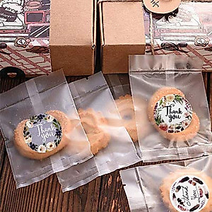 detaiyirongshangmao 2 Roll 1.5Inch Thank You Stickers, 8 Designs, Thank You Sticker Roll Boutique Supplies for Business Packaging | 500 Labels Per Roll for Bubble Mailers & Bags (1PACK)