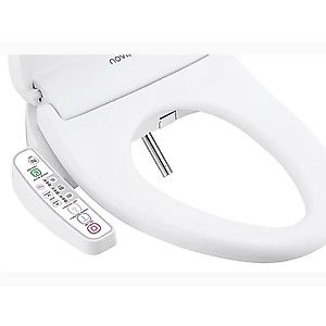 KOHLER BN330-N0 Novita Electric Bidet Toliet Seat, Elongated Heated Bidet Warm Water Bidet with Dryer, Bidets for Existing Toilets, White