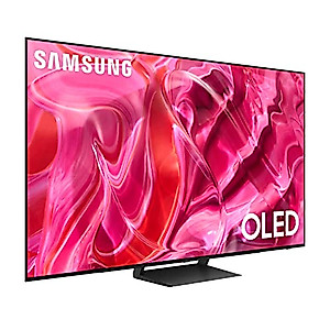 SAMSUNG 65-Inch Class OLED 4K S90C Series Quantum HDR, Dolby Atmos Object Tracking Sound Lite, Ultra Thin, Q-Symphony 3.0, Gaming Hub, Smart TV with Alexa Built-in (QN65S90C, 2023 Model), Titan Black
