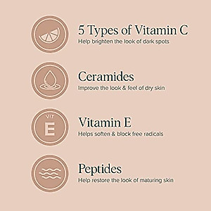 DRMTLGY Vitamin C Moisturizer for Face - 5 Different Types of Vitamin C - Facial Moisturizer for Fine Lines, Wrinkles & Dark Spots (52 ml)