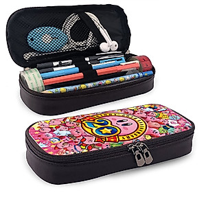 IKBAGVBK 3 Piece Kirby Game Kids Backpack Set,Kerbe Schoolbag and Lunch Bag & Pencil Case Set for Boys Girls school supplies Bookbag