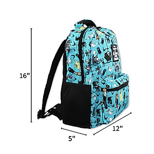 Disney Nightmare Before Christmas Kids 16 Inch School Backpack (One Size, Teal)