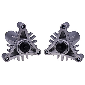 JEENDA 2PCS Spindle Mandrel Assembly 130794 AYP130794 532130794 128285 285-456 128774 with 3 Mounting Bolts for AYP Craftsman Poulan Husqvarna, WET1742ST, Fits 42 inch Deck LT1000 HeavyDuty