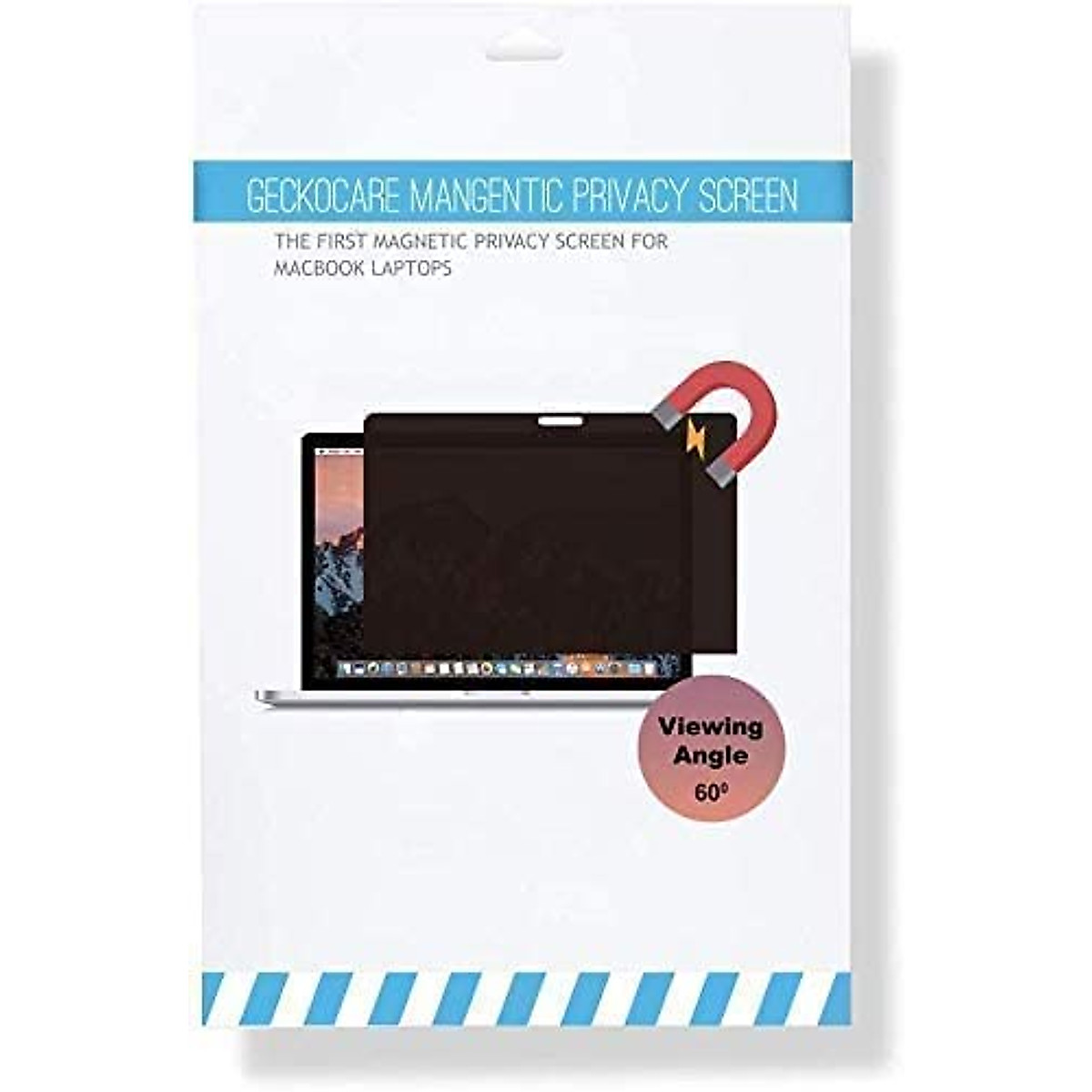 Easy On/Off Magnetic Privacy Screen Filter,Compatible with Macbook Pro 13 Inch (2016-2020) and Macbook Air 13 Inch 2018-2020 (A1932,A2179)-Anti Glare
