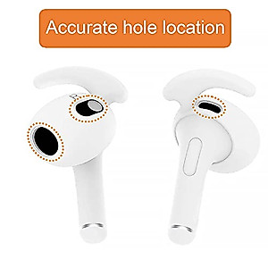 Ear Hooks Ear Covers Compatible with AirPods 3, SUOFEIK Anti-Drop Ear Covers AirPods 3 Accessories for Running, Cycling and Other Indoor-Outdoor Activities (3W+1B)