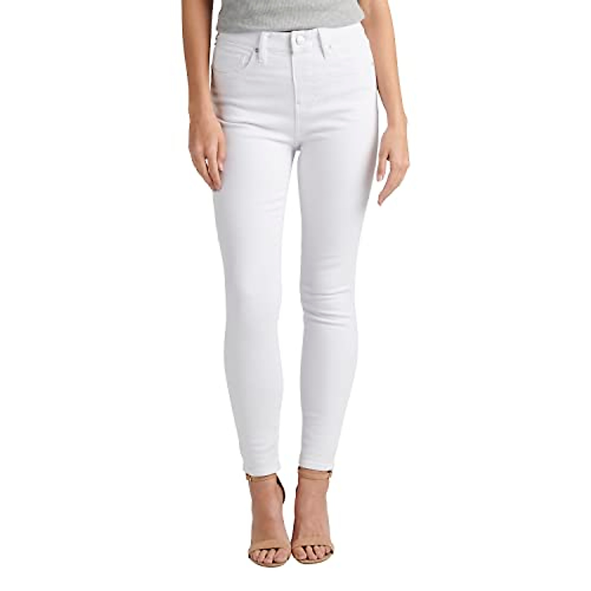 JAG Jeans Women's Valentina High Rise Skinny Pull-on Jeans-Legacy, White, 16