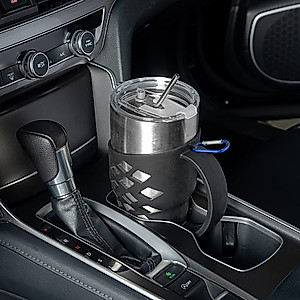 SHTCSZBA Silicone Sleeve Holder for 30 oz Tumblers, Silicone Tumbler Sleeve Holder for Yeti Rambler/RTIC Tumbler/Corkcicle Tumbler Grip Holder (30oz Blue)