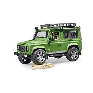 Bruder 02587 Land Rover Defender w/Forester and Dog