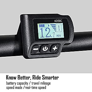 MICLON Macmission 100 Electric Bike for Adults, Electric Bike 27.5", 4A Fast Charge, 36V/13Ah Removable Battery, Up to 44 Miles Range, Shimano 7-Speed Commuter Mountain Bike E-Bike White