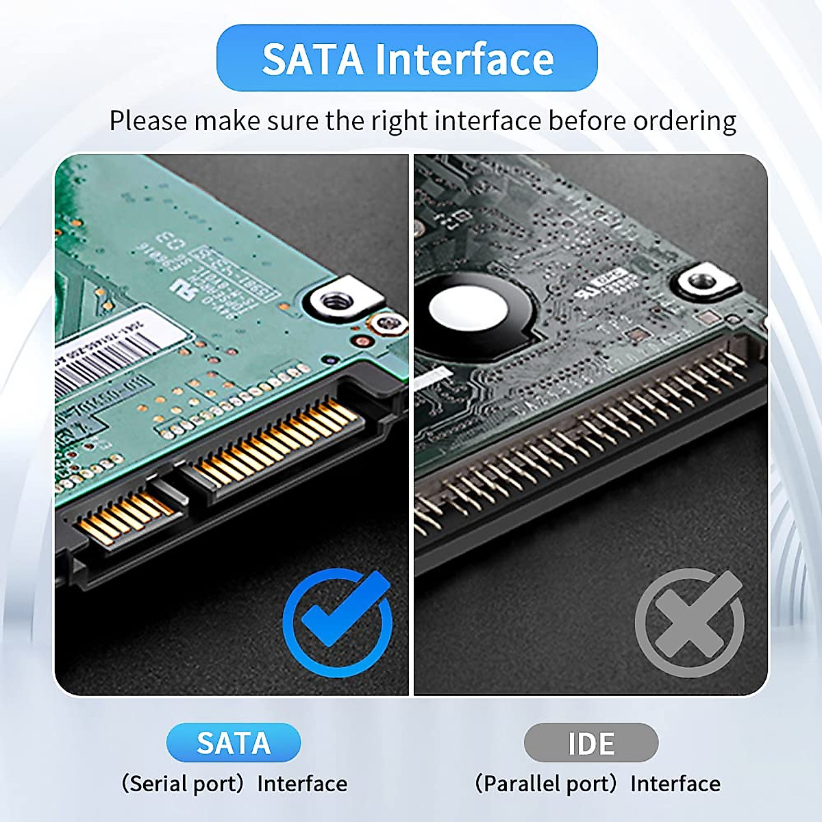 ELECPOW SATA 3.0 Cable(5 Pack), SATA III Right Angle 90 Degree HDD SDD Data Cable, Nylon Braided Cable with Locking Latch for SATA HDD, SSD, CD Driver, CD Writer(20 Inch)