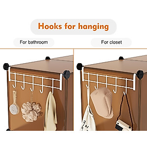 6-Cube Storage Organizer, Closet Organizer Storage Shelf Bookcase Bookshelf with Metal Hammer, Storage Cubes Organizer Cabinet for Kids, Closet, Bedroom, Bathroom, (11.8x11.8x11.8 inch)