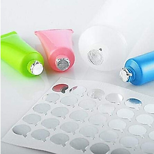 5 Sheets 15MM Silver Round Aluminum Foil Sealing Stickers Self-Adhesive Tape Bottle Toothpaste Facial Cleaner Tube Stoppers Safety Sealer Liner Container Sealing