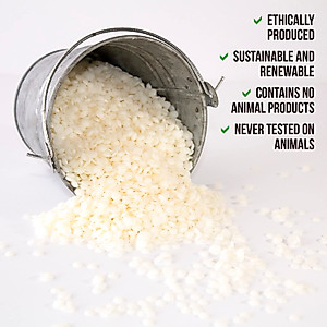 American Soy Organics- Freedom Soy Wax Beads for Pillar Candle Making – Microwavable Soy Wax Beads – Premium Soy Candle Making Supplies (5-Pound Bag)