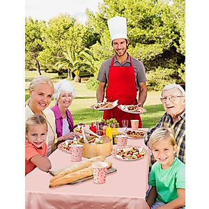 Nkaiso 141 Pieces Pink and Rose Gold Party Supplies, Party Dinnerware Sets Include Paper Plates Napkins Cups Silverware, for Wedding Bridal Shower Engagement Birthday Parties Decoration -20 Serves