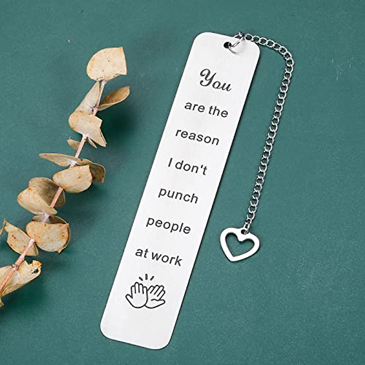 Funny Coworker Gift for Colleague Friend Women Men Work Bestie Employee Appreciation Bookmark for Female Book Lovers Leaving Christmas Farewell Valentine Stocking Stuffer Birthday Retirement Promotion