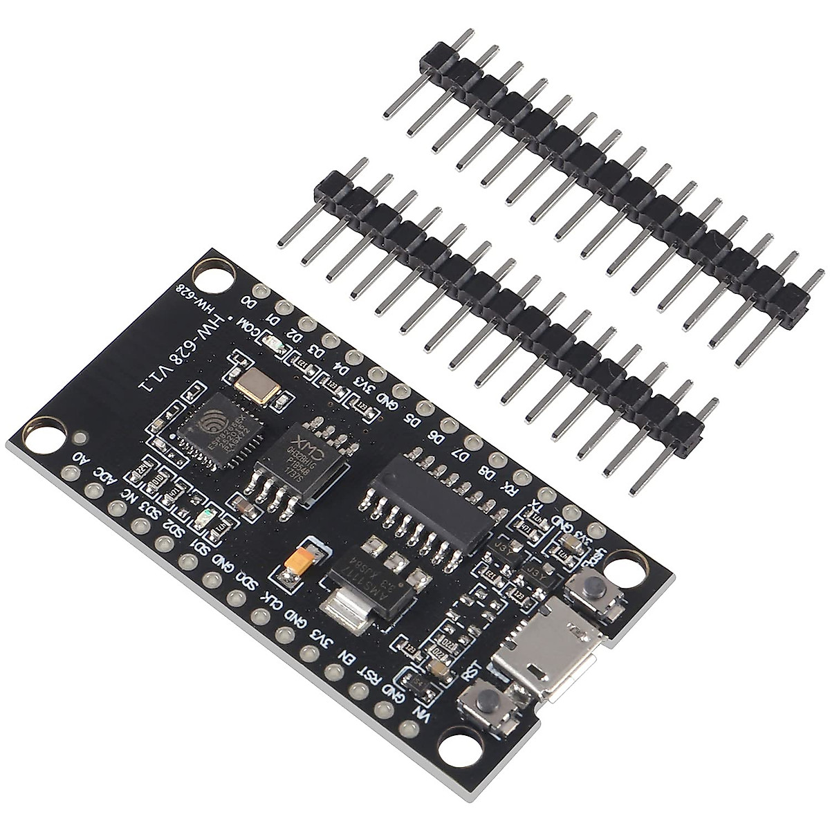 AITRIP 6PCS NodeMCU V3 Lua WiFi Module Integration of ESP8266 + Extra Memory 32M Flash, with PCB Antenna and USB-Serial CH340G Compatible with Arduino NodeMcu Lua CH340