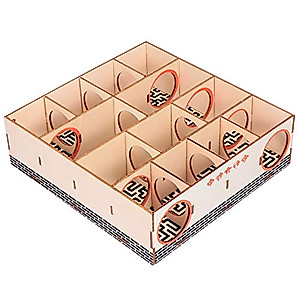 Hemobllo Hamster Wooden House, Hamster Maze Tunnel Toy, Small Pet Animals Activity Gerbil Labyrinth Dwarf Hamster Play Toys Maze Tunnel Mice Wooden Funny Toy Hamster Tubes