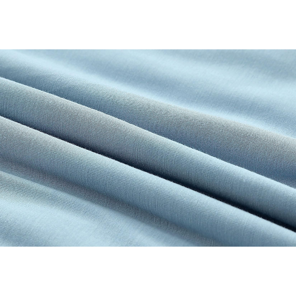 Unisex Baby Toddler Sleep Sack 1.0 TOG Viscose from Bamboo Sleeping Bag Infant Boys Girls Wearable Blankets with Legs (Dusty Blue, 6-18M)