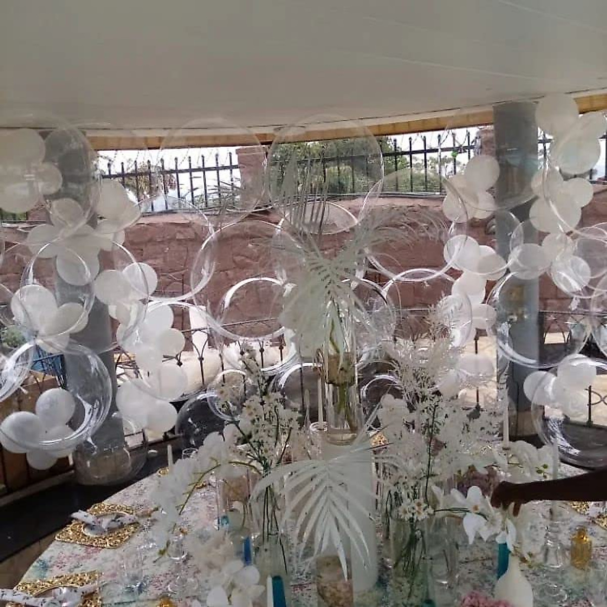 Bobo Balloons 20Inch Kit Tcwlyfc 50Pcs - Balloon Arch Kit, Clear Balloons Decor For Birthdays, Weddings, Baby Showers, Durable TPU - Party Decorations, Bulk Balloons, Bobo Balloons Set