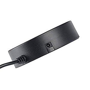 Dahszhi Round Shape 8 Port High Speed USB 2.0 Hub Mobile Charger with LED Light for Mac, Windows, Linux systems PC, Tablets(Black)