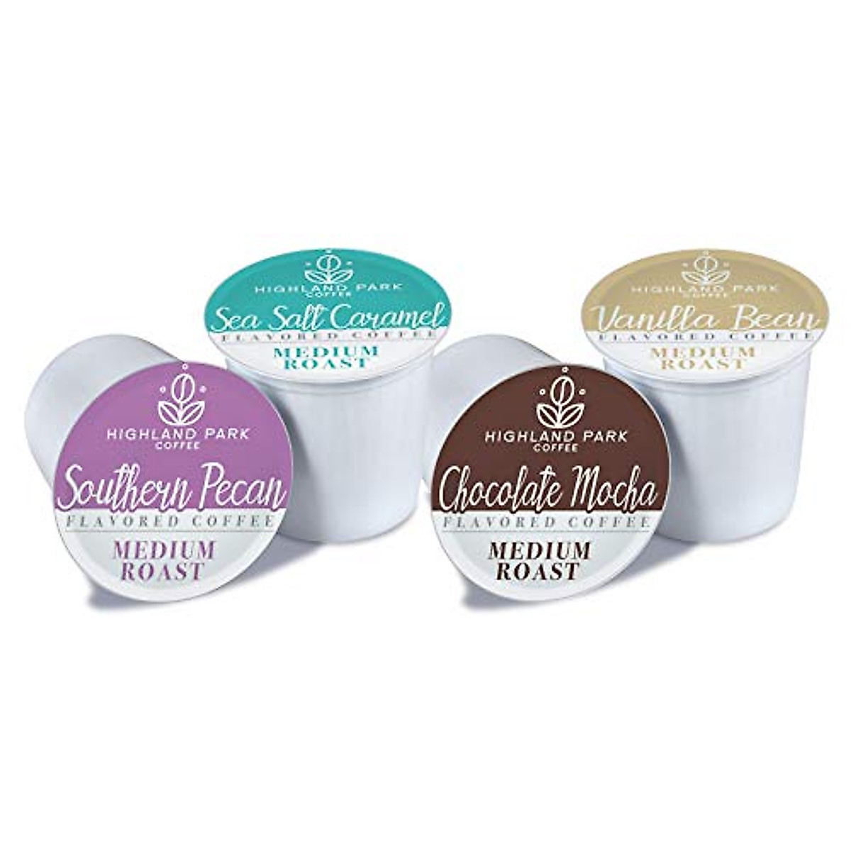 Highland Park Coffee Single Serve Coffee Pods Compatible with Keurig K Cup Brewers, Flavored, Variety, 80 Count