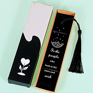 Bookmark for Women Men Book Merchandise Inspired Gift Christmas Bookmark Gift for Book Lover Gifts for Women Double-Sided Inspirational Quote Gift for Bookworm Reader Gift for Students Teen Bookworm