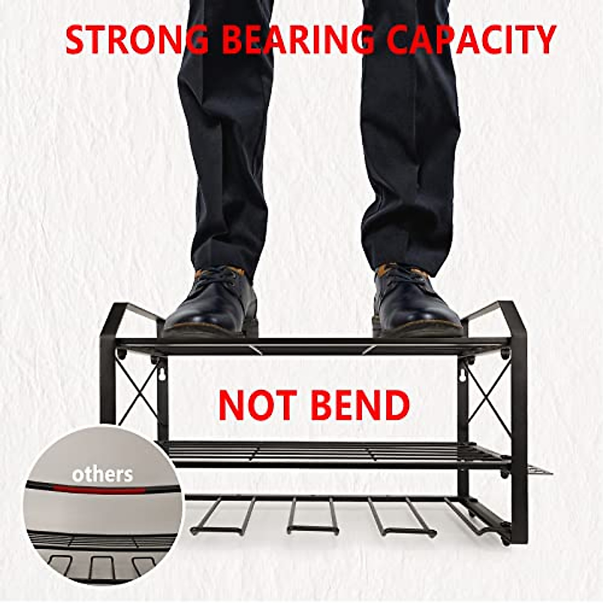 Power Tool Organizer and Storage for Garage Wall Mount Shelving, Pegboard Drill Holder Wall Hangers for Tools Control Accessories Yard Tool for Garage Perfect for Gift 16.5"D* 7.8"W* 9.6"H