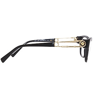 Versace VE 3288 GB1 Rectangle Plastic Black Eyeglasses with Demo Lens