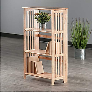 Winsome Wood Mission Shelving, Natural