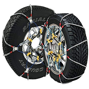 SCC SZ435 Super Z6 Cable Tire Chain for Passenger Cars, Pickups, and SUVs - Set of 2, silver