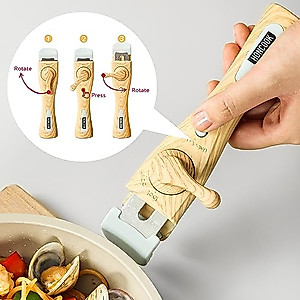 Nonstick Cookware Sets, Ceramic Pots and Pans Set with Detachable Handle, 5 Piece Non Stick Kitchen Cooking Sets, RV Cookware Set for Induction Stoves Dishwasher Oven Safe, PTFE PFOA PFAS Free, Green