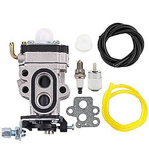 Kizut 130BT Carburetor for Hus 130BT 530BT Backpack Blower RedMax EBZ3050RH EBZ3000RHCA Leaf Blower # 504116101 Carb with Spark Plug Gasket Fuel Filter Parts Kit