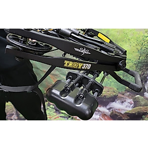 Southland Archery Supply Hunting Crossbow Light Weight Steel Body 4-Arrow Quick Release Quiver - Black