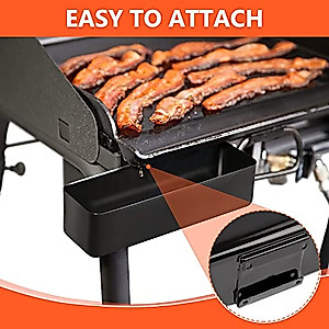 QuliMetal Grease Catcher for Camp Chef Griddles - Fits Models SG100, SG90, SG14, SG30, SG60, FTG600, FTG900, FTG475 Portable Grill Griddles, Grease Cup Collection Pan Griddle Drip Tray, 24 oz
