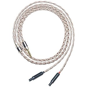 FSIjiangyi HD800 Cable HD800s Balanced Cable HD820 Cable 6N Single Crystal Copper Braid Headphones Cable for Sennheiser HD800s Cable HD820 HD800 Replacement Cable (4.4mm Plug)