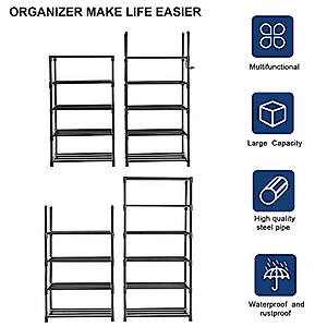 Mavivegue Shoe Rack, 8 Tier Large Shoe Rack Organizer Shoe Rack 10 Tier Shoe Rack,Shoe Stand