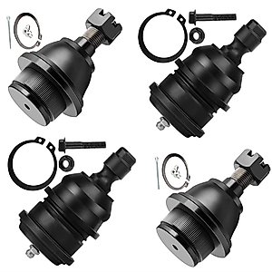 SCITOO 4pcs Front Suspension Kit Lower Upper Ball Joint Fit 1998-2011 For Ford Ranger w/Front Coil Springs 2001-2010 For Mazda B2300