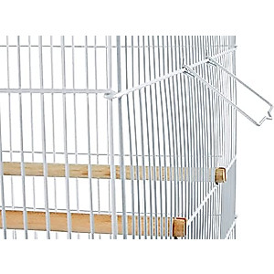 Lot of Breeding Flight Bird Cage for Aviaries Canaries Budgies Finches Lovebird Parakeet (30"x18"x18" White with Divider)