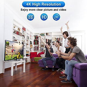 HDMI Splitter 4K HDMI Switch-Tekholy Aluminum Bidirectional HDMI Splitter 1 in 2 Out, HDMI Switcher Supports 4K 3D 1080P for Xbox PS5/3/4 Fire Stick Roku Blu-Ray(HDMI Cable NOT Include)