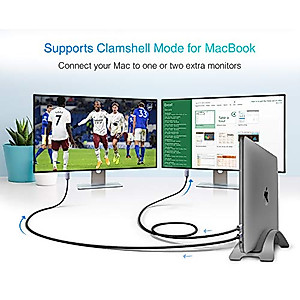 BlueRigger USB C to DisplayPort Cable for Home Office (6FT, 4K 60Hz, Thunderbolt 4, Type C, Type-C) USB-C to DP Cable Compatible with VR headsets, MacBook Pro/Air, iPad Pro, Galaxy, imac, Surface Book