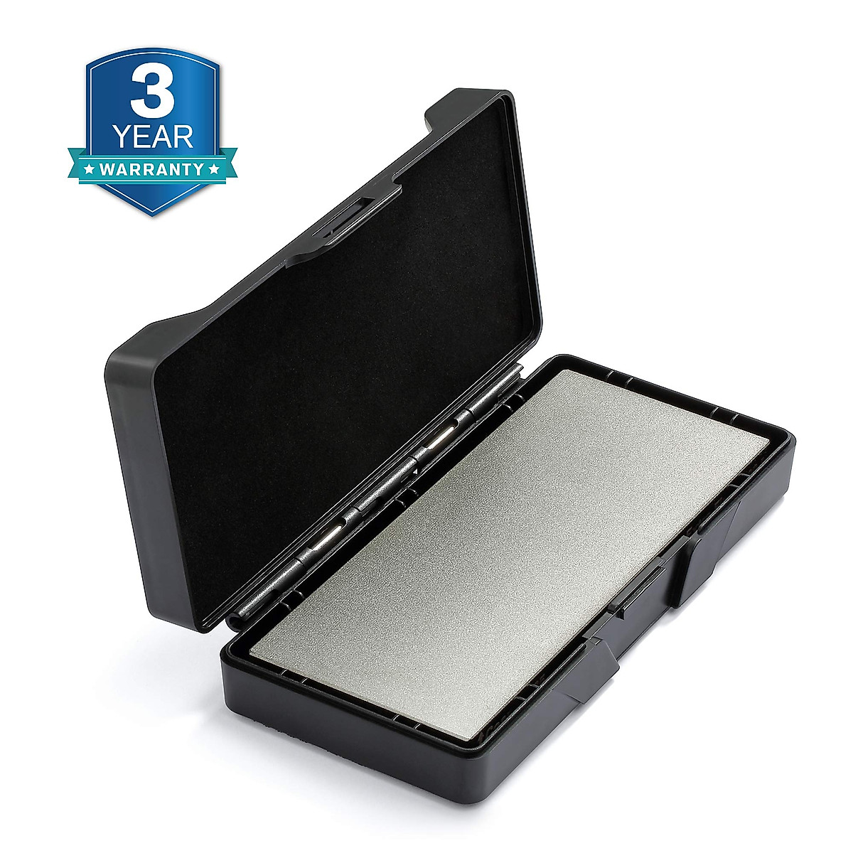 SHARPAL 156N Double-sided Diamond Sharpening Stone Whetstone Knife Sharpener | Coarse 325 / Extra Fine 1200 Grit | Storage Case with NonSlip Base & Angle Guide (6 in. x 2.5 in.)