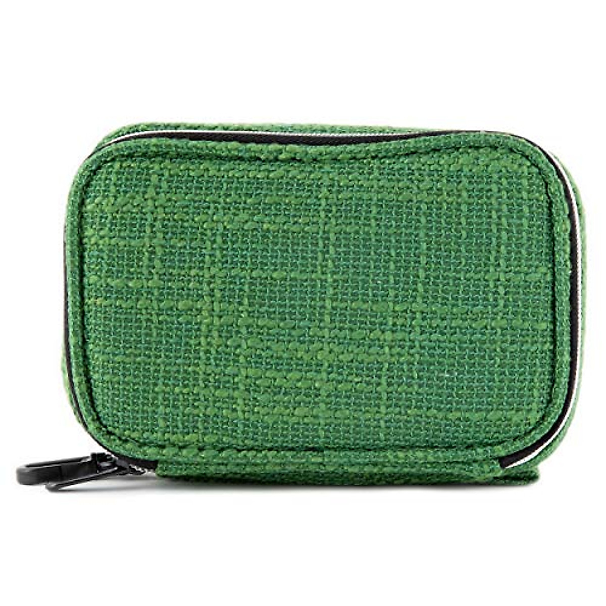 DIME BAGS Pod Padded Travel Case with Key Chain Clip | Protective Hemp Pouch with Padded Interior (7 Inch, Forest)