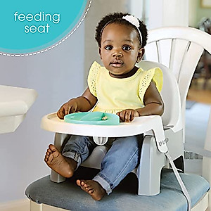 Summer Deluxe Learn-to-Dine Feeding Seat – Infant and Toddler Feeding Chair and Booster Seat with Tray and 2 Snap-in Plates